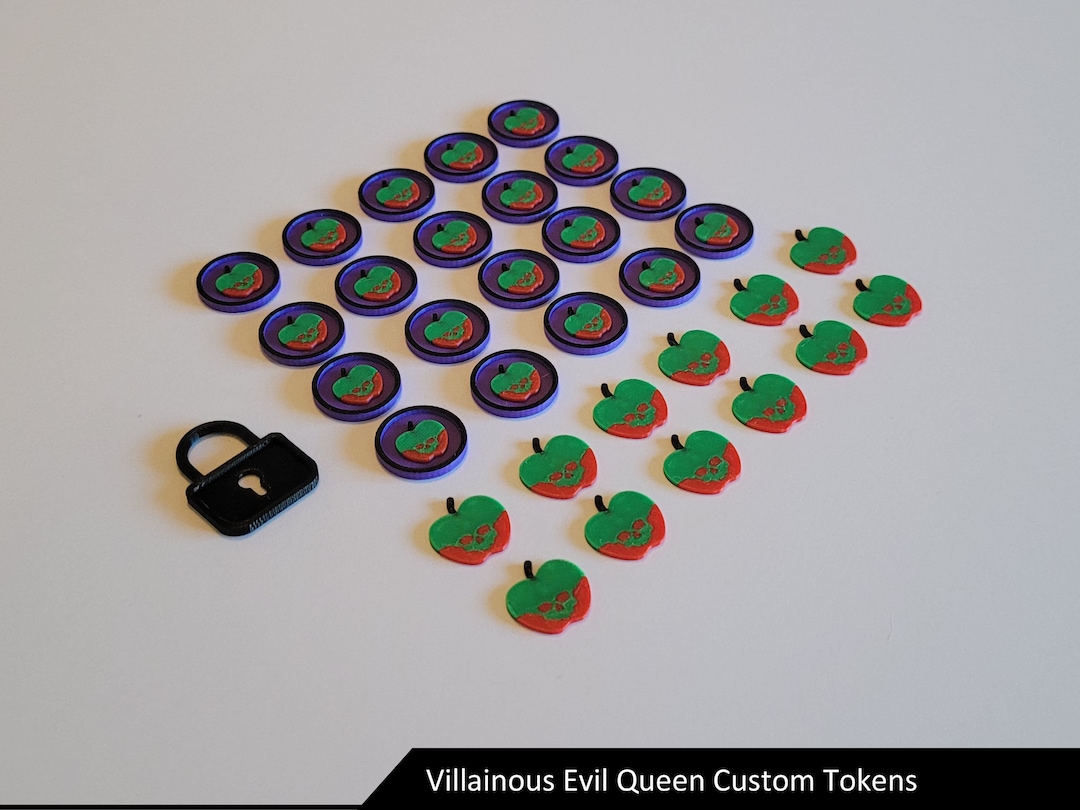 Evil Queen Upgrade Tokens | Villainous Board Game - Etsy