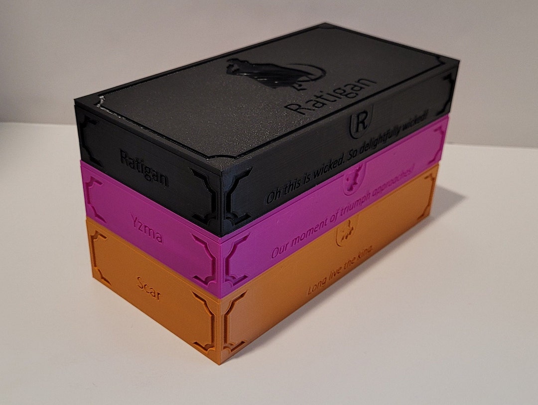 Villainous Character Boxes Evil Comes Prepared Set - Etsy