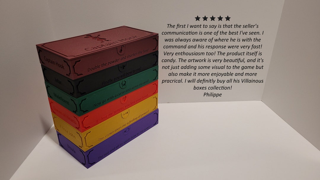 Villainous Character Boxes Base Set Villainous Board Game - Etsy