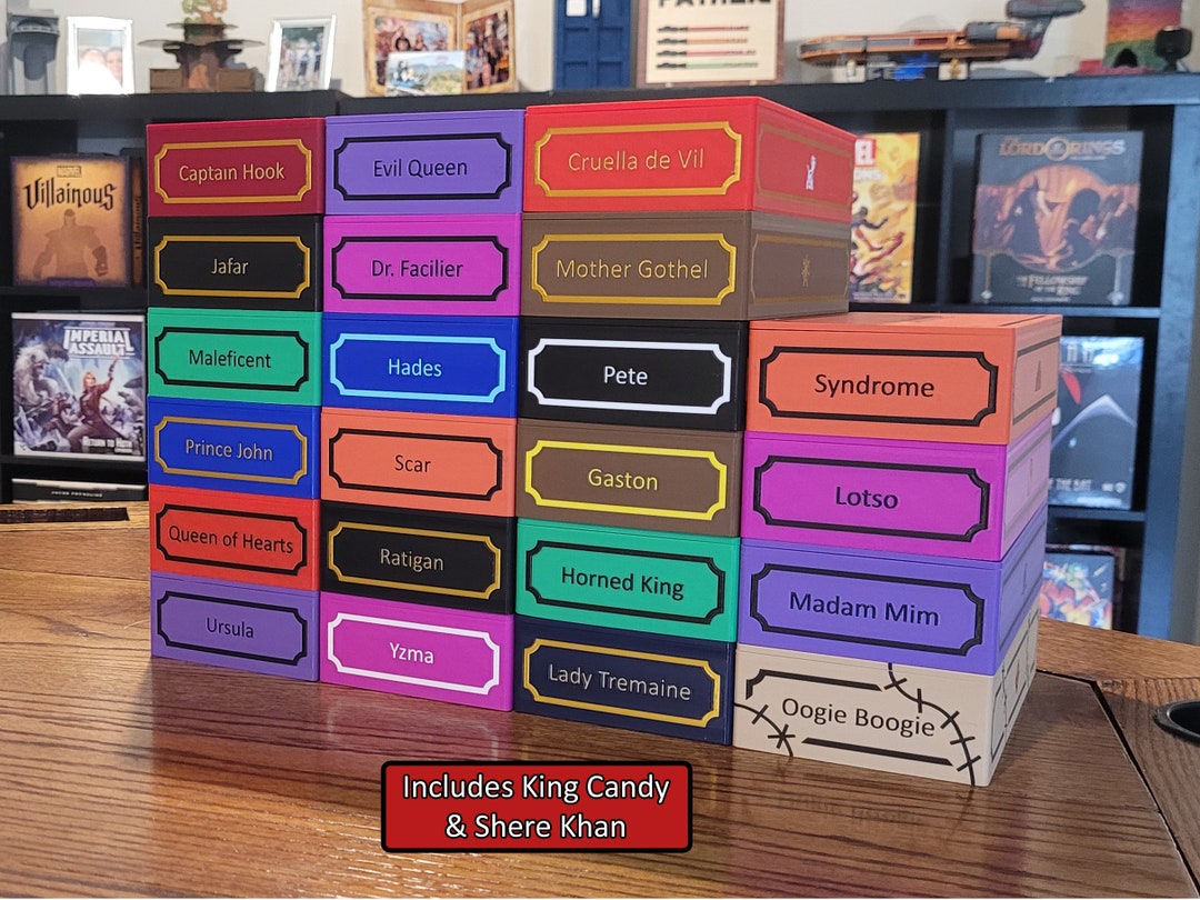 Villainous Character Boxes Complete Set | Villainous Board Game - Etsy