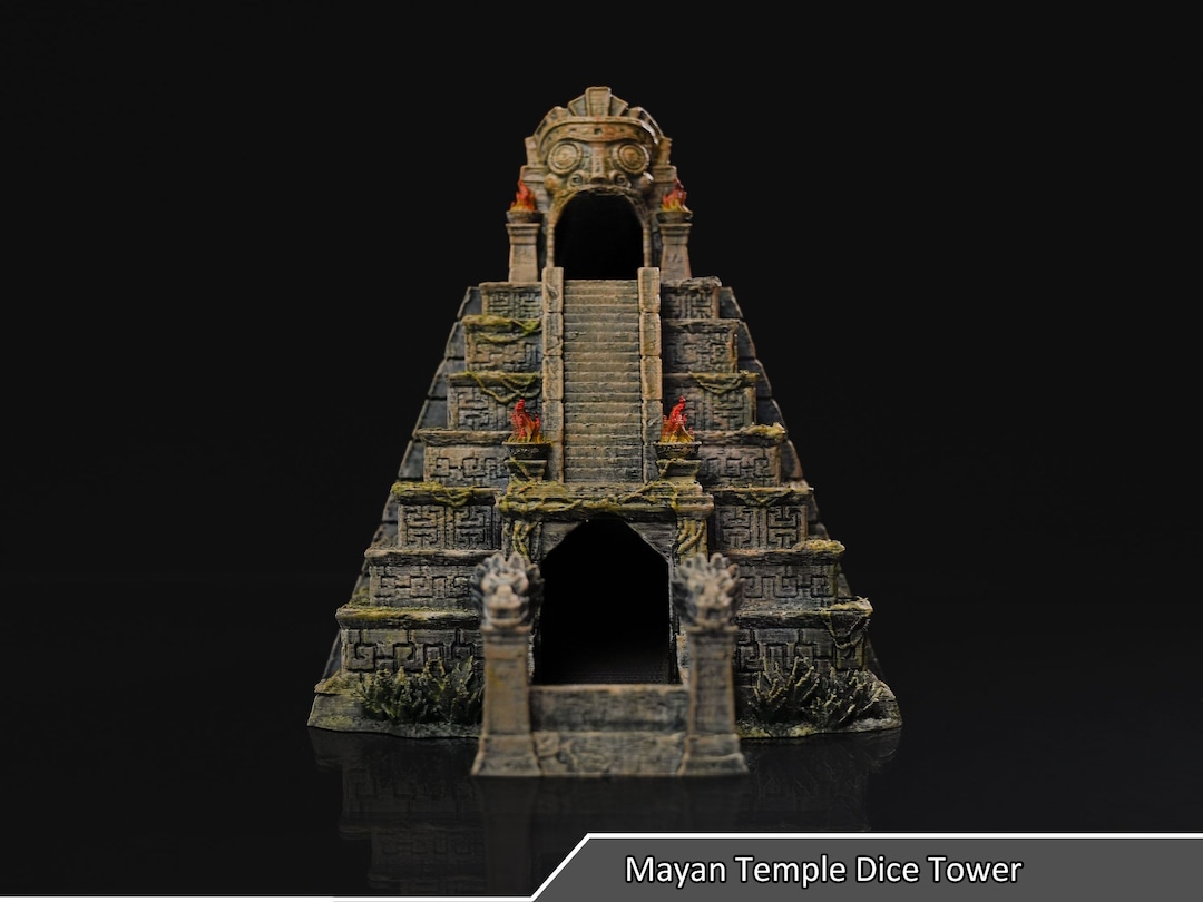 Mayan Temple Dice Tower | Aztec Temple Dice Tower | Ancient Temple Dice ...
