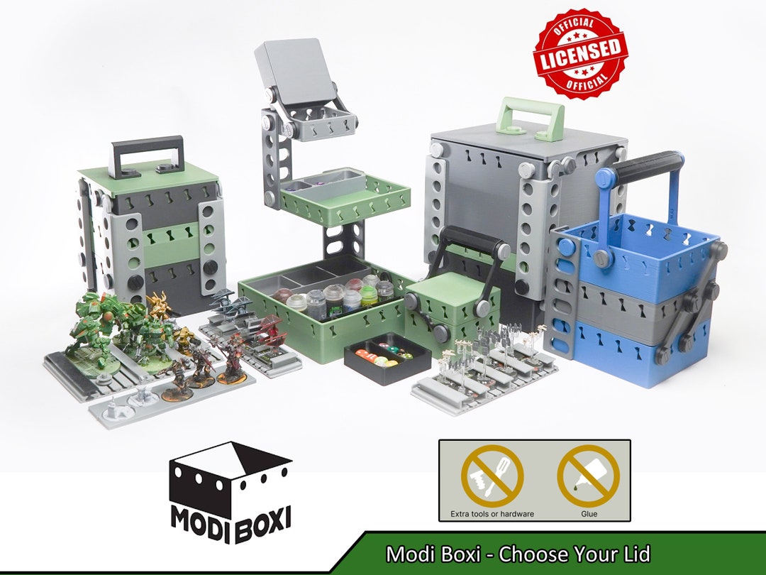 Modi Boxi Lids Modi Boxi 3D Printed Board Game Storage Solution ...