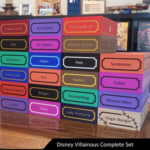 Villainous Character Boxes Complete Set Villainous Board Game - Etsy