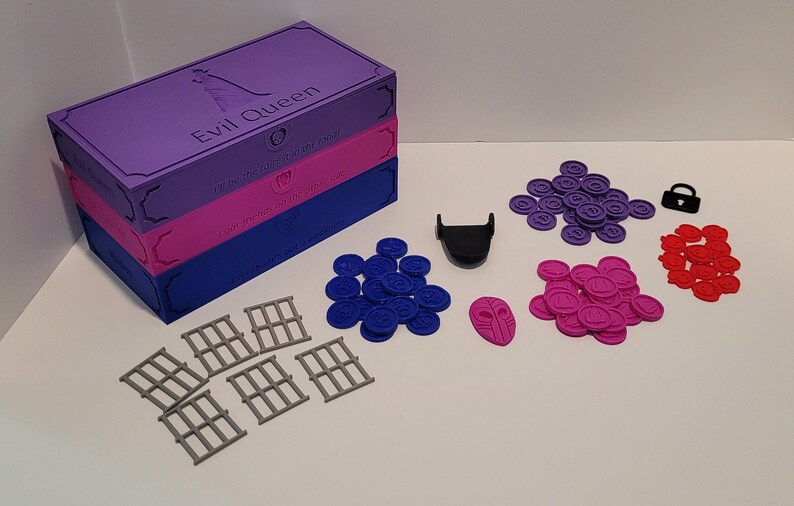 Villainous Character Boxes Complete Set Villainous Board - Etsy