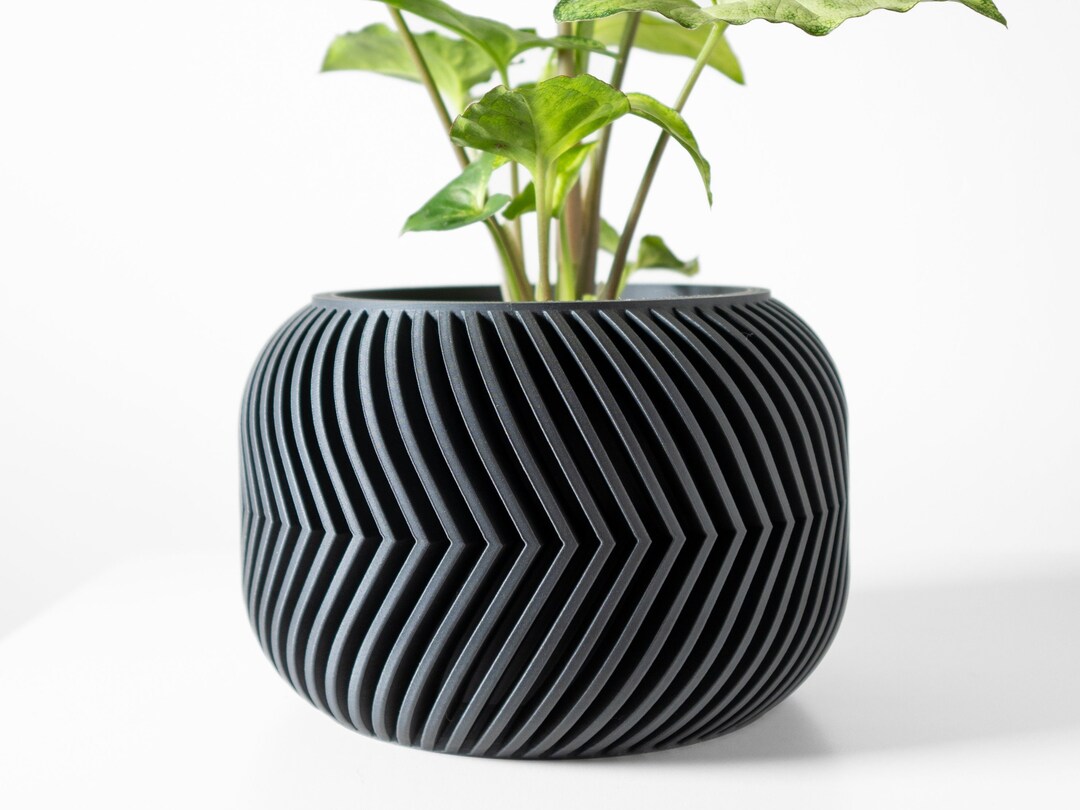 Ervon Planter Pot With Drainage and Tray | Planter for Succulents | 3 4 ...
