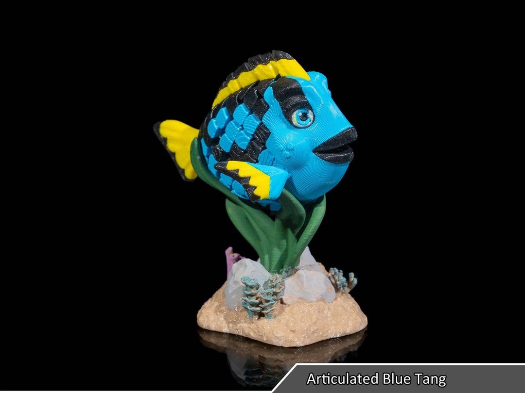 Articulated Blue Tang Fidget Toy - Etsy