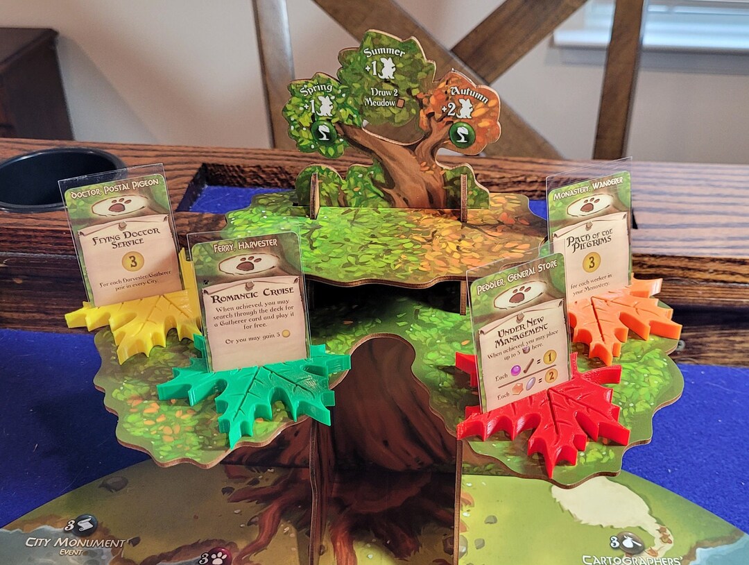 Special Event Card Leaf Shaped Holder | Unofficial Everdell Board Game ...