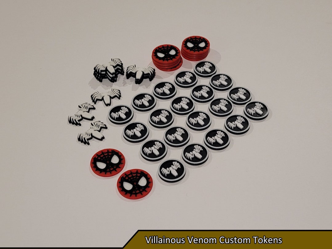 Venom Upgrade Tokens | Marvel Villainous Board Game - Etsy