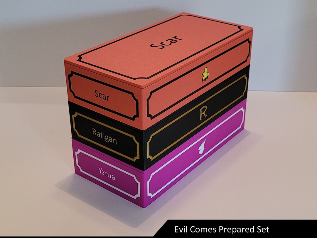 Villainous Character Boxes Evil Comes Prepared Set | Villainous Board ...