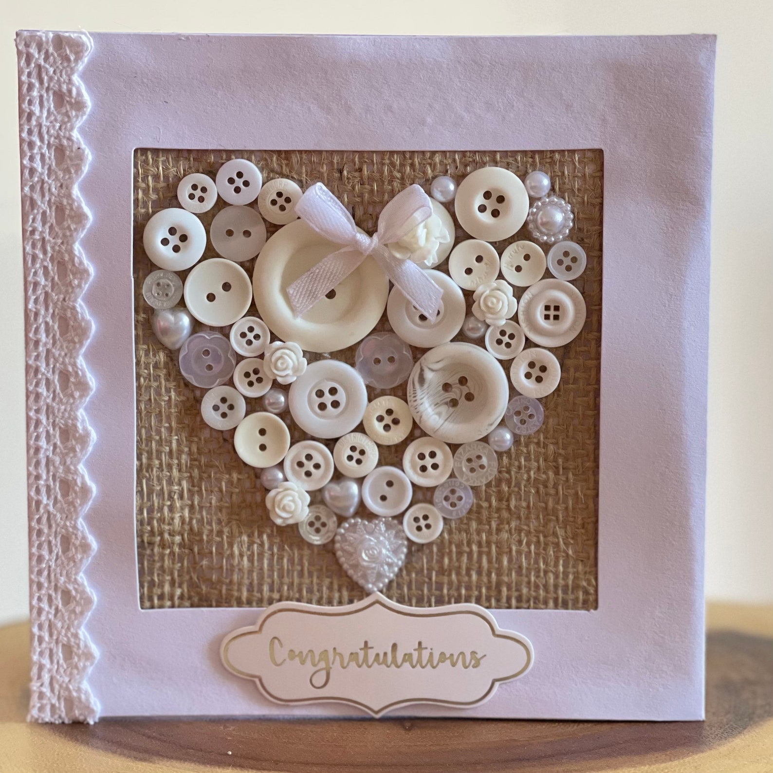 Handmade Wedding Card. - Etsy