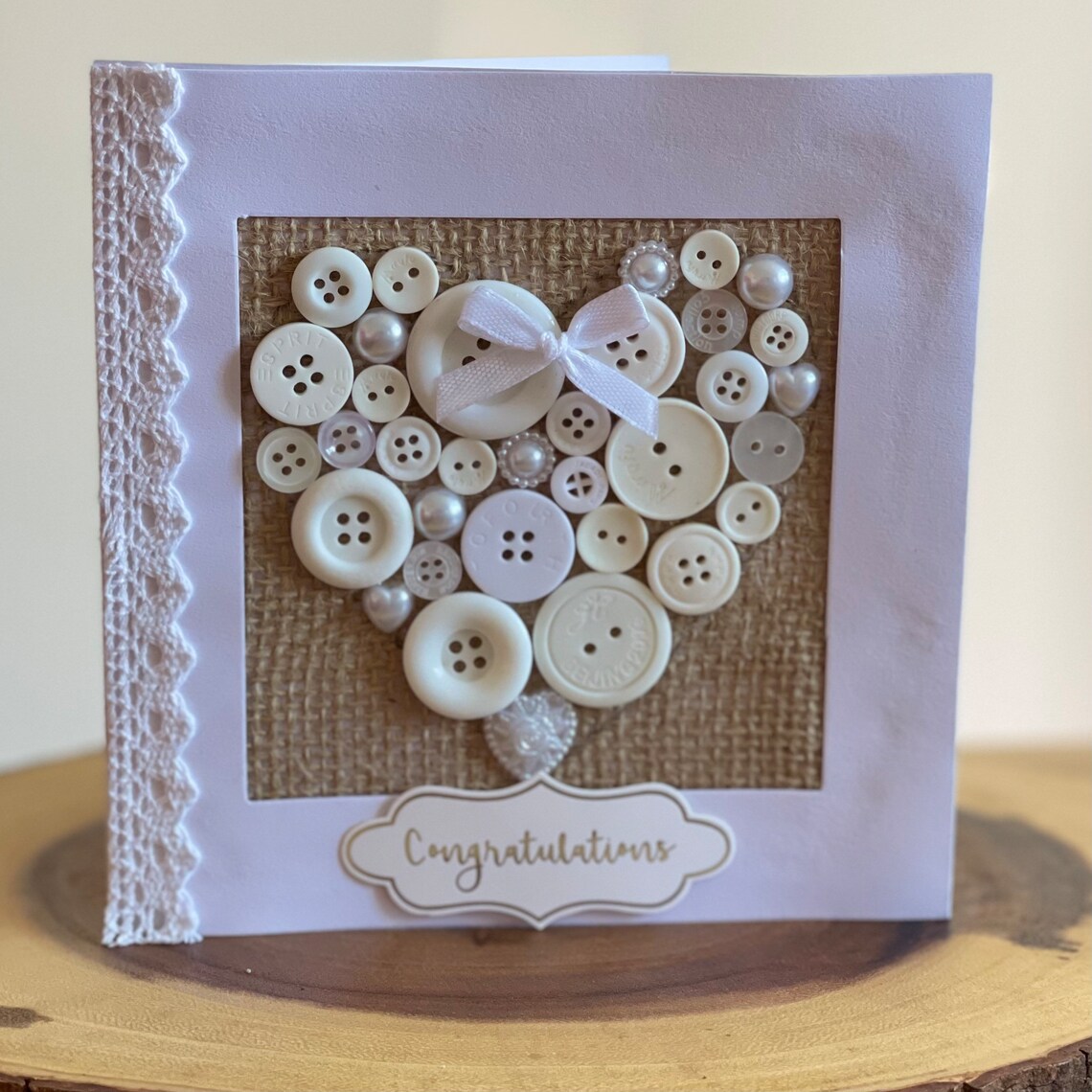 Handmade Wedding Card. - Etsy