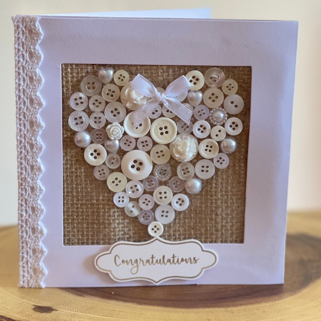 Handmade Wedding Card. - Etsy