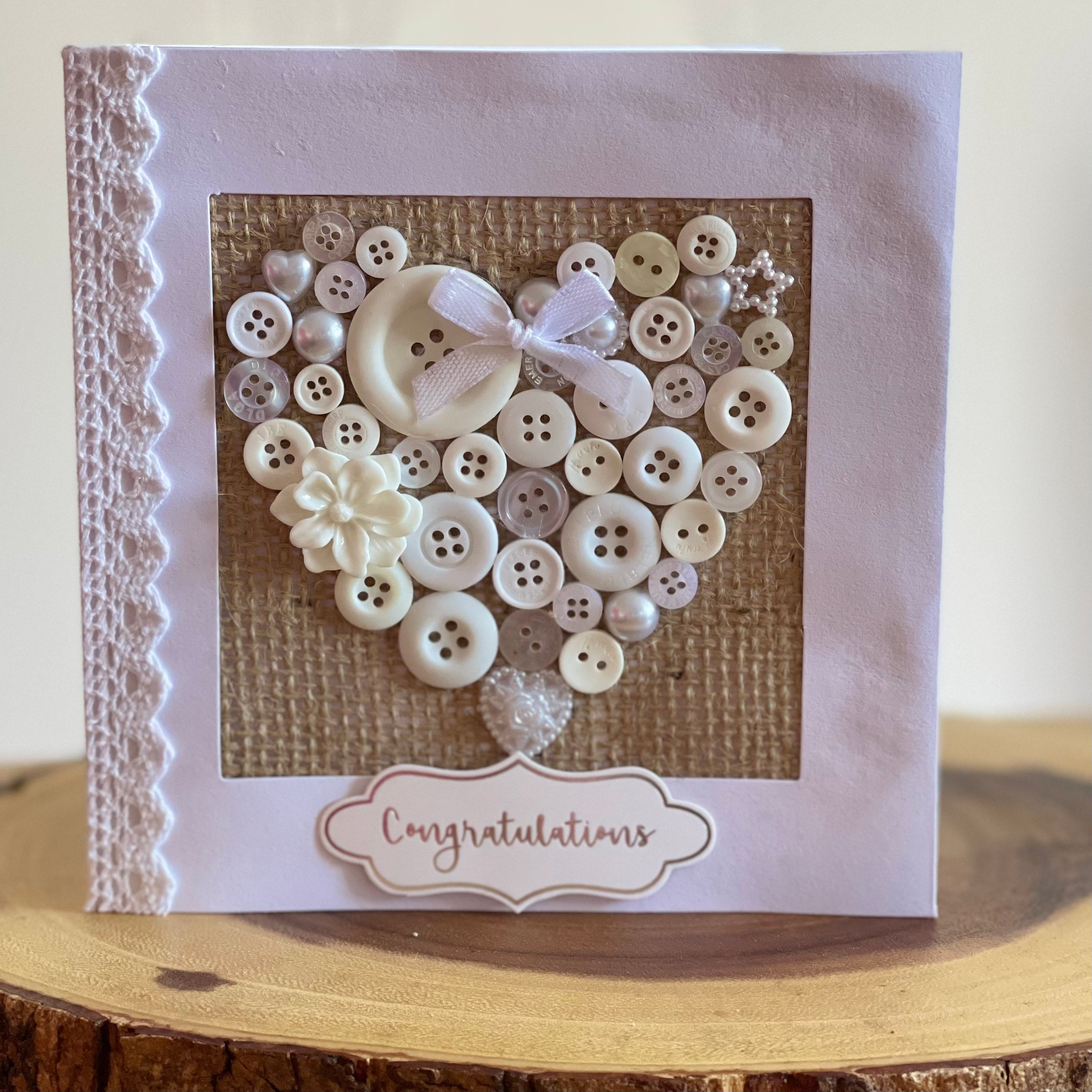 Handmade Wedding Card. - Etsy