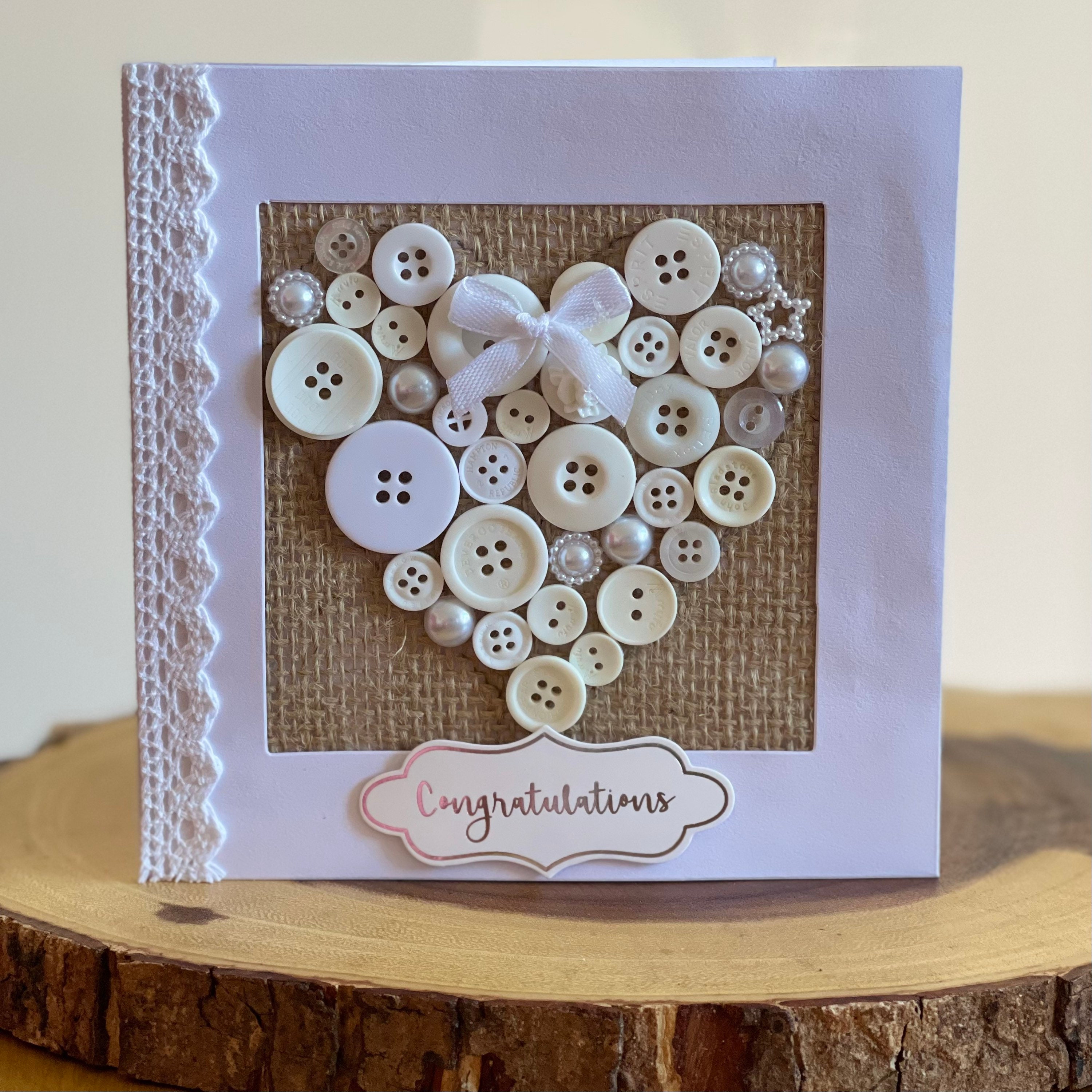 Handmade Wedding Card. - Etsy