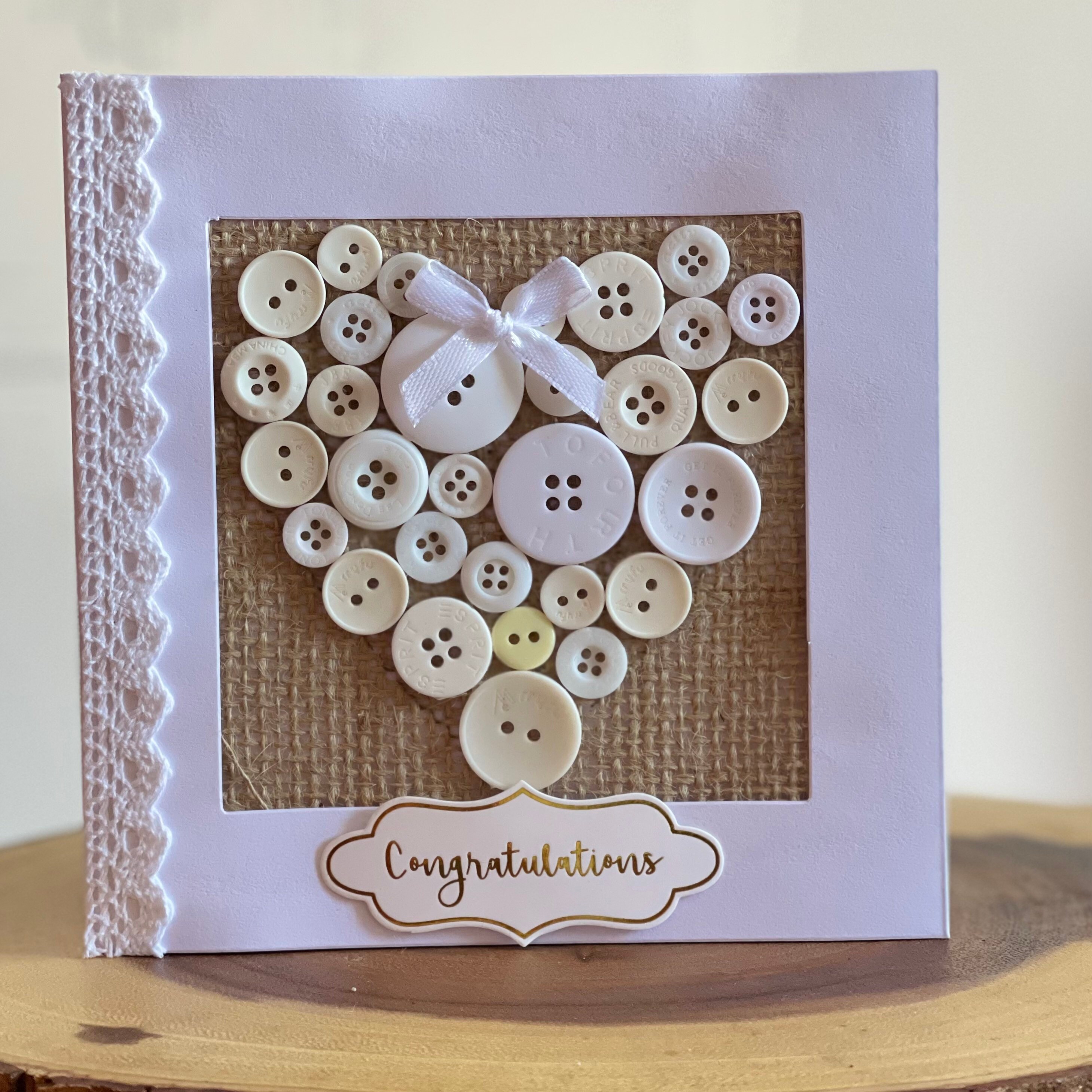 Handmade Wedding Card. - Etsy