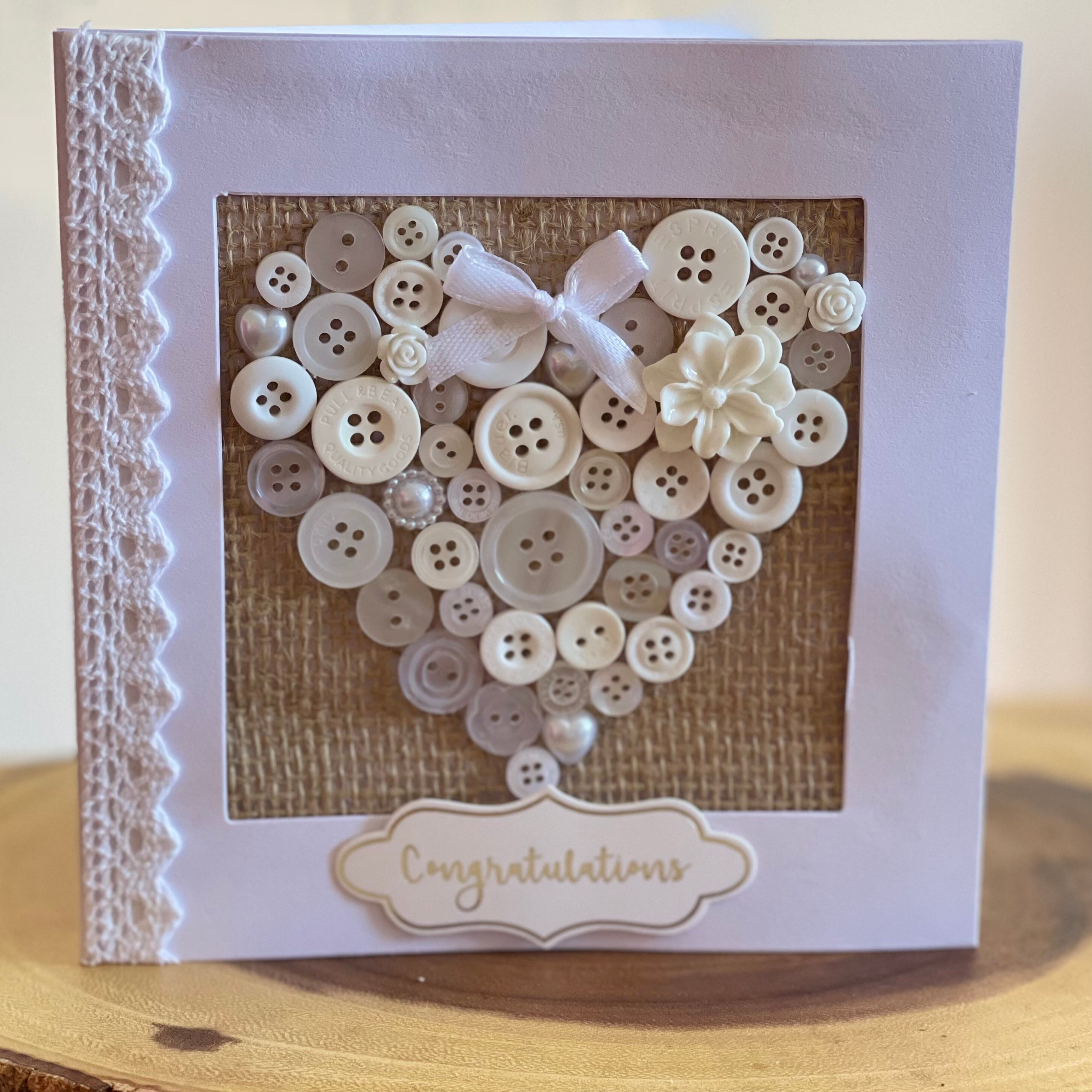 Handmade Wedding Card. - Etsy
