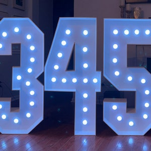 Custom Marquee Letters & Numbers – 4ft LED Light-up Signs – Handmade ...