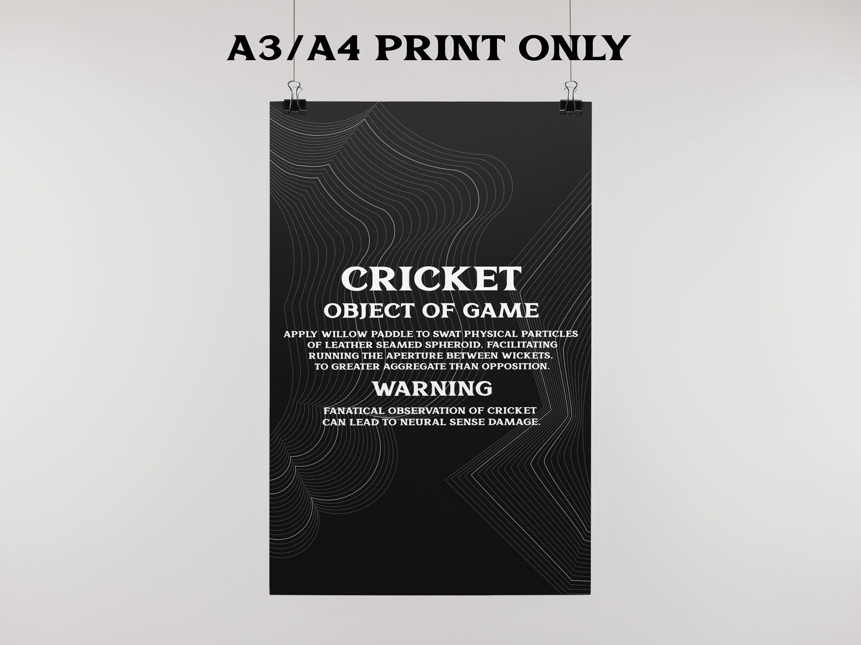 CRICKET Quote - Art Print - Psychedelic Design and Definition in ...