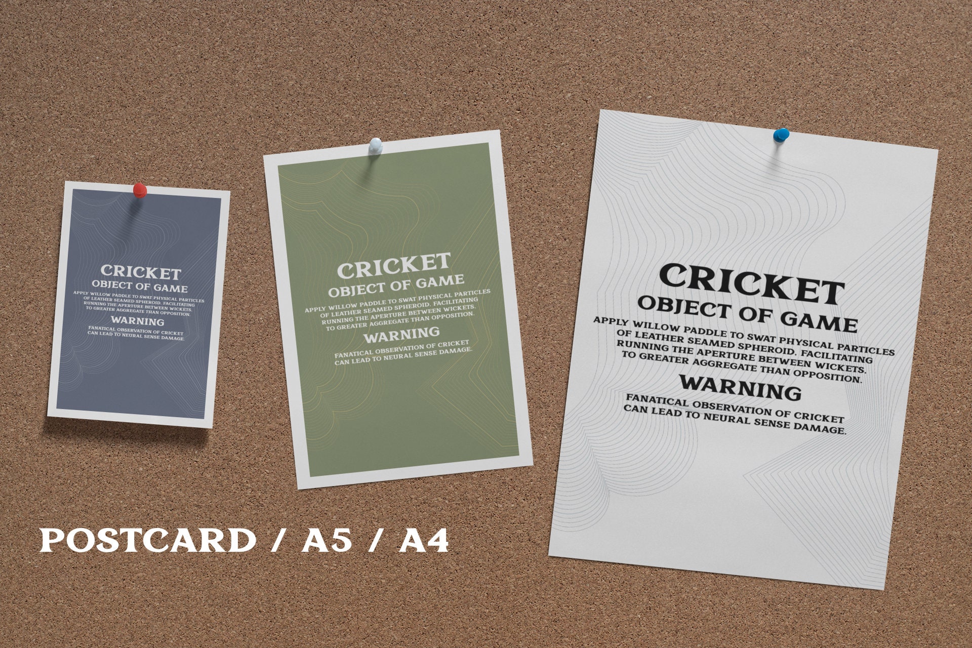 CRICKET Quote - Art Print - Psychedelic Design and Definition in ...