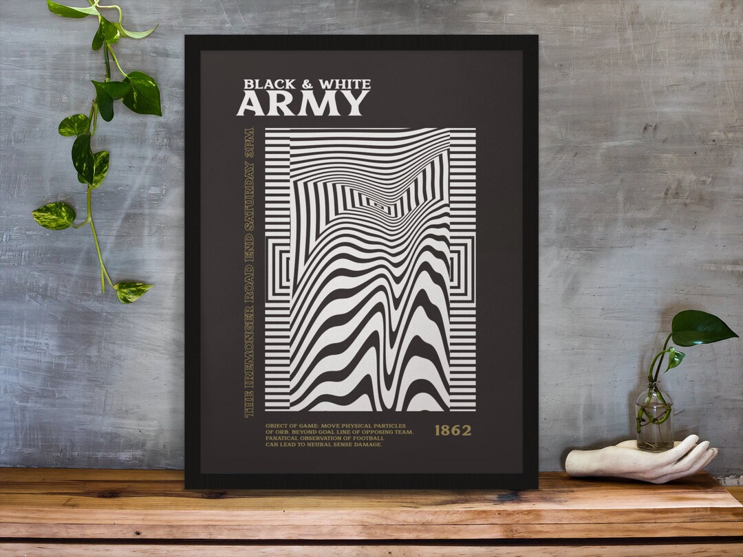 Notts Co - Inspired Psychedelic Art Print in Team Colours A3/A4/A5/A6 ...
