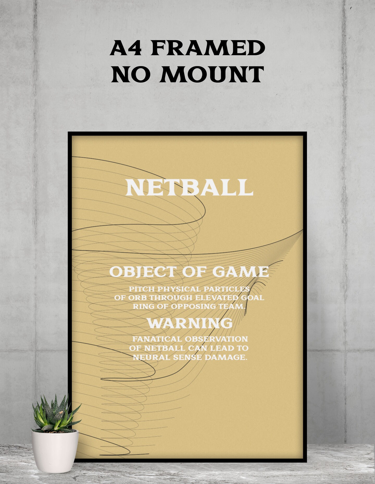 NETBALL Quote - Art Print - Psychedelic Design and Definition in ...
