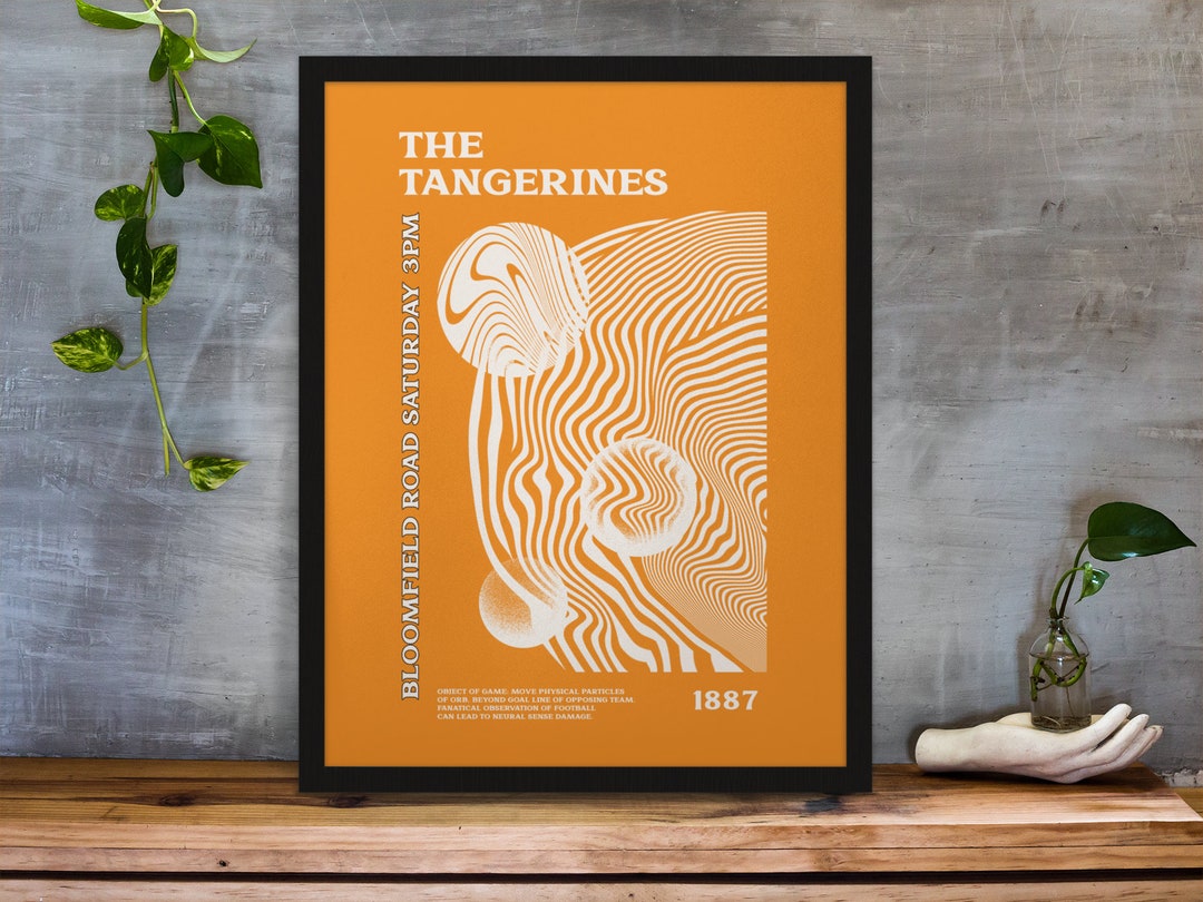 Blackpool - Art Print - Psychedelic Design in Team Colours A3/A4/A5/A6 ...