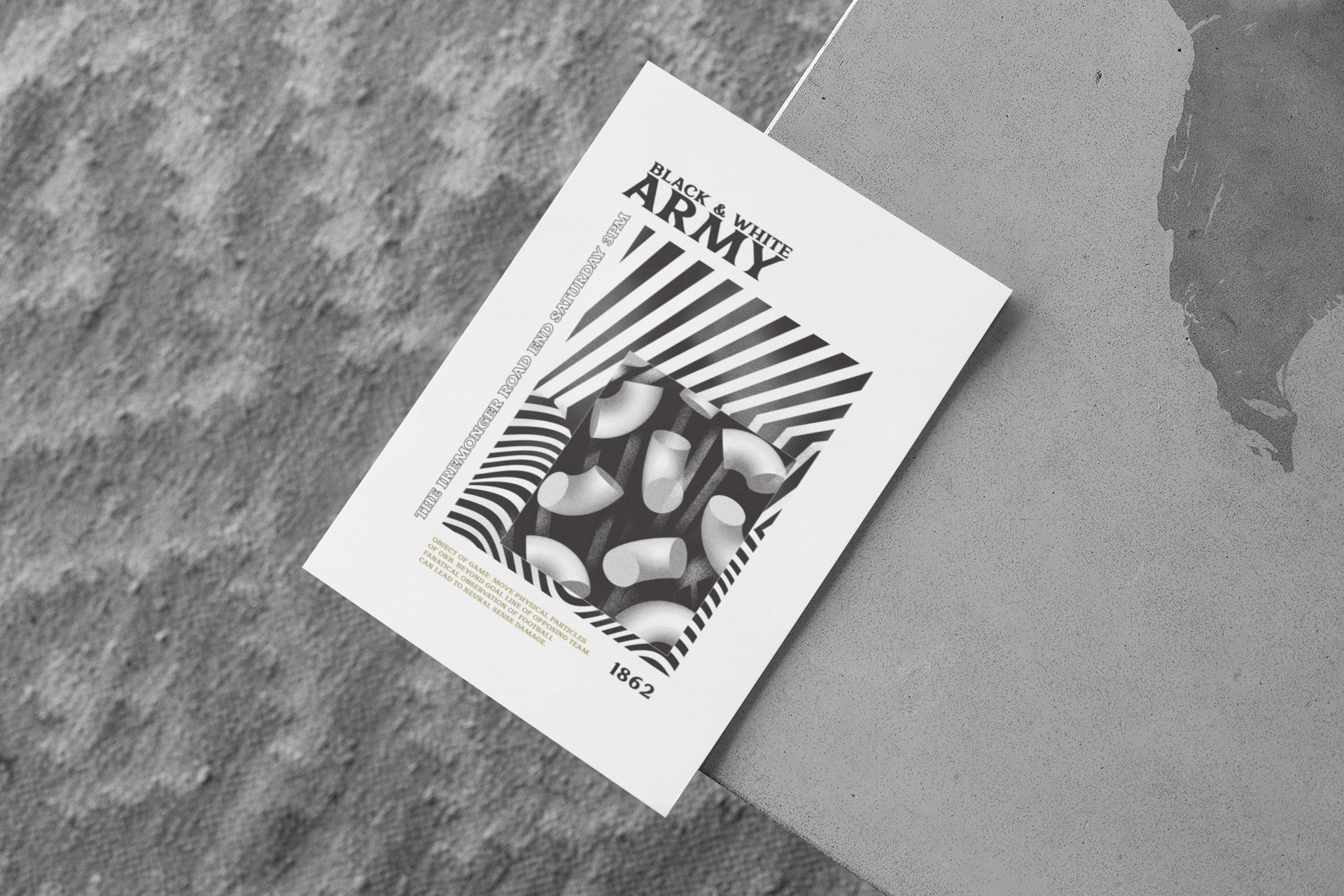 Notts Co Inspired Psychedelic Art Print white Background in Team ...