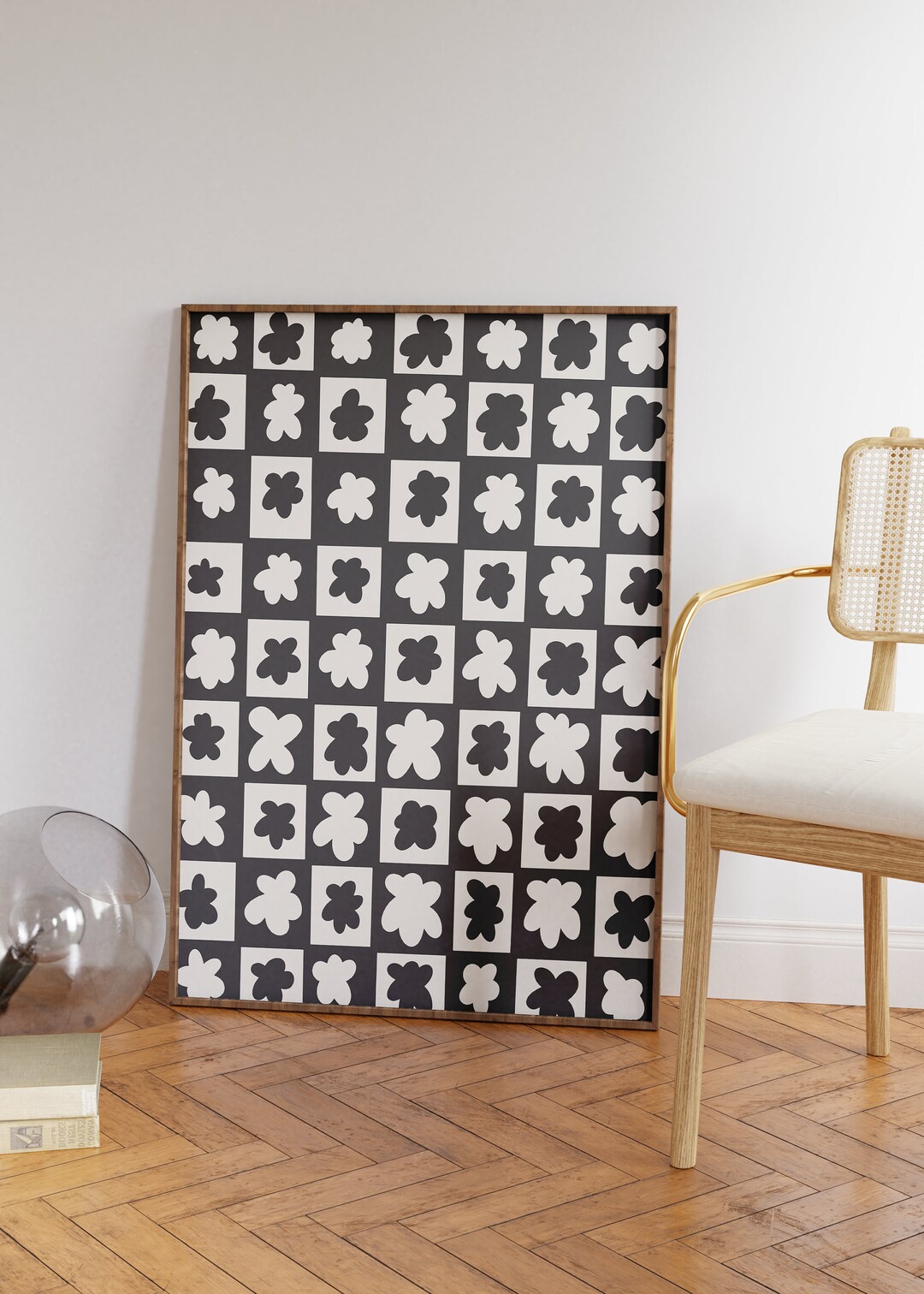Checker Board Art Print, Digital Download Print, Checkerboard Pattern ...