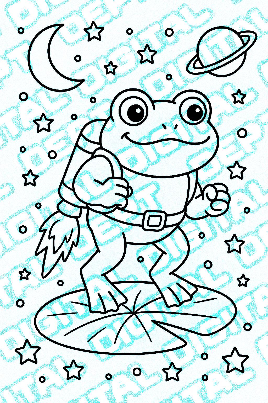 Froggy Vibes Coloring Book | Fun Frog Illustrations for Kids (digital ...