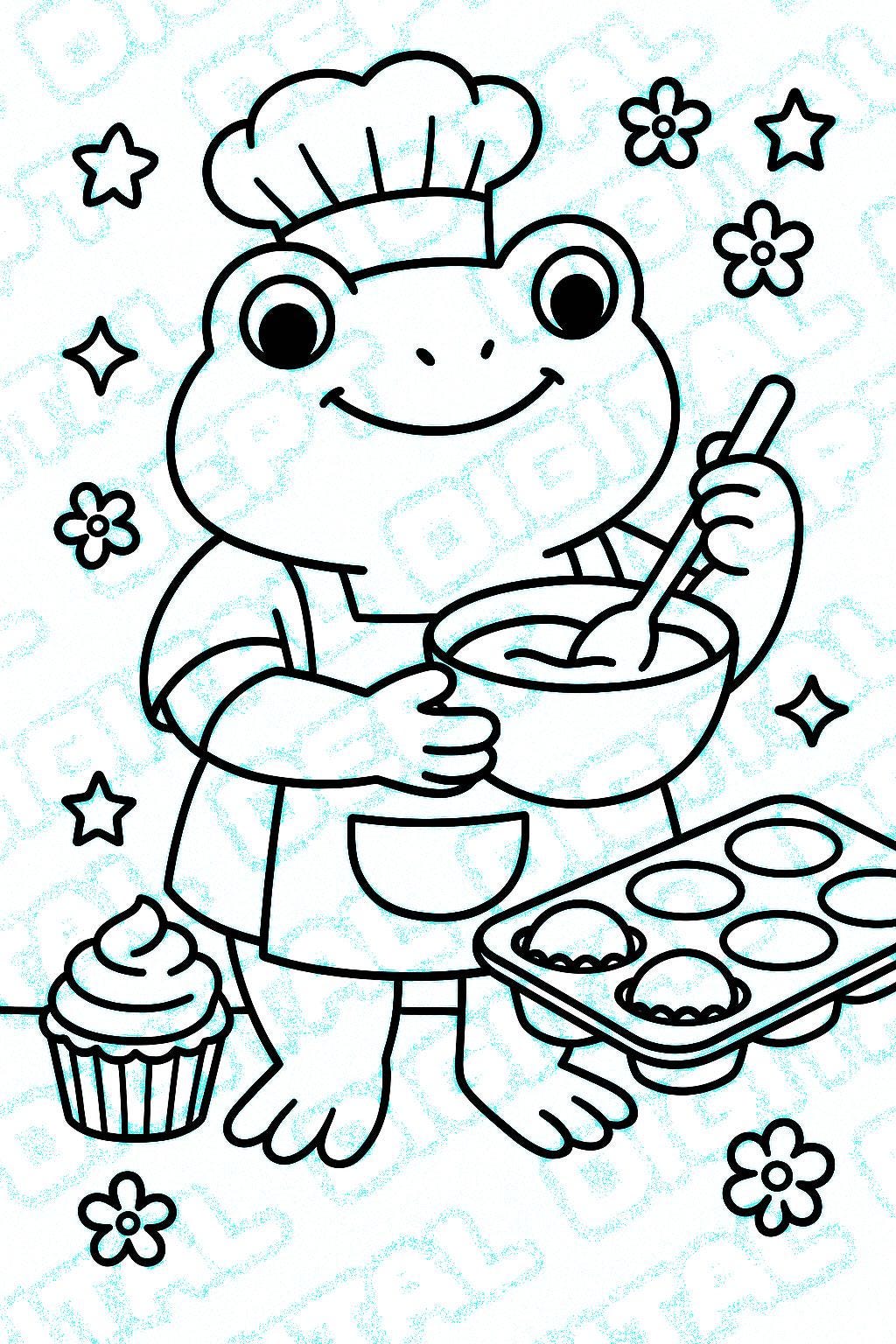 Froggy Vibes Coloring Book | Fun Frog Illustrations for Kids (digital ...