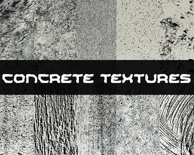 10 Concrete Texture Digital Papers – Grunge Backgrounds, High-res Jpgs ...