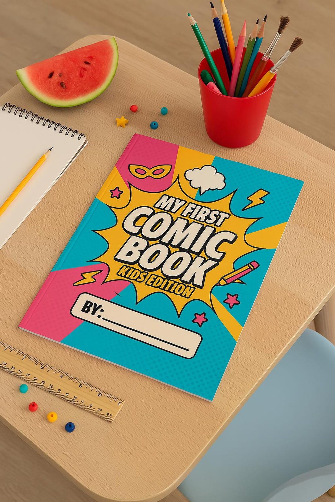 My First Comic Book – Kids Printable | DIY Comic Maker | Drawing ...