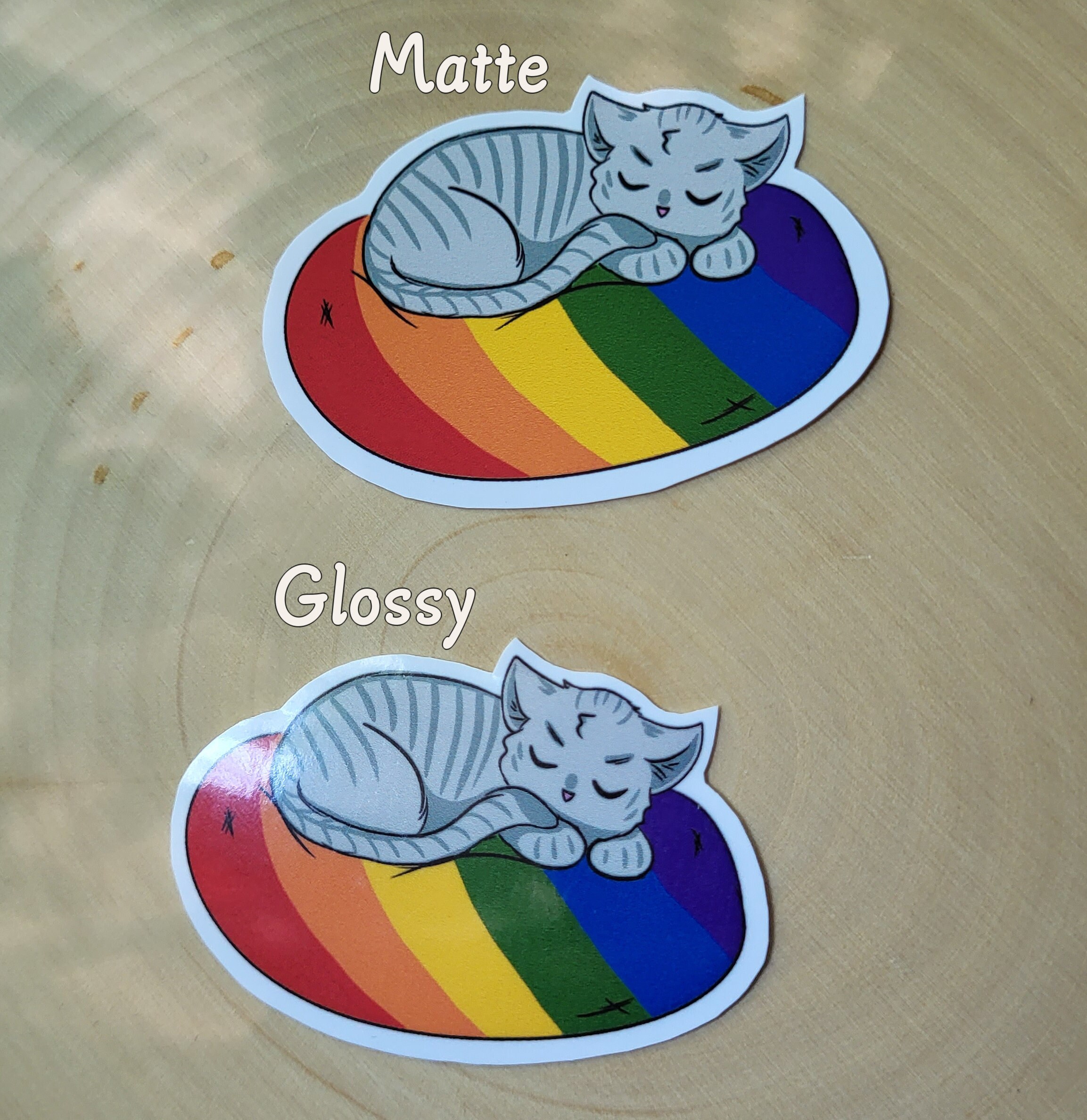 Cat Sticker demiboy LGBTQA Pride Sticker - Etsy