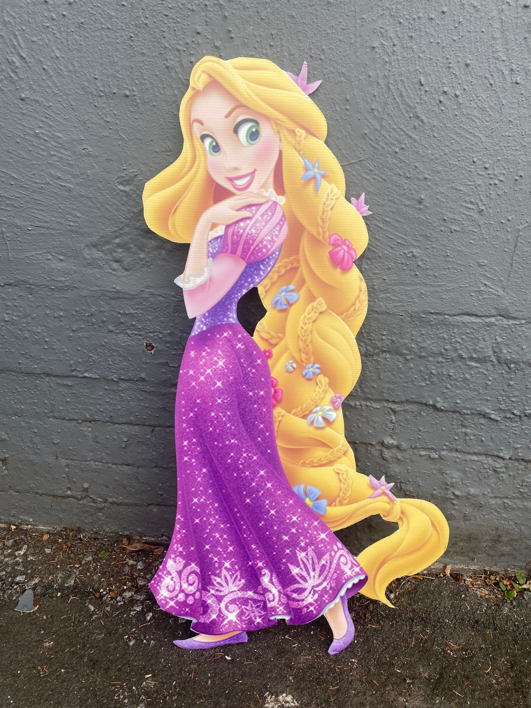 Rapunzel Princess 1m High Plastic Cut Out Baby Shower Events Prop ...