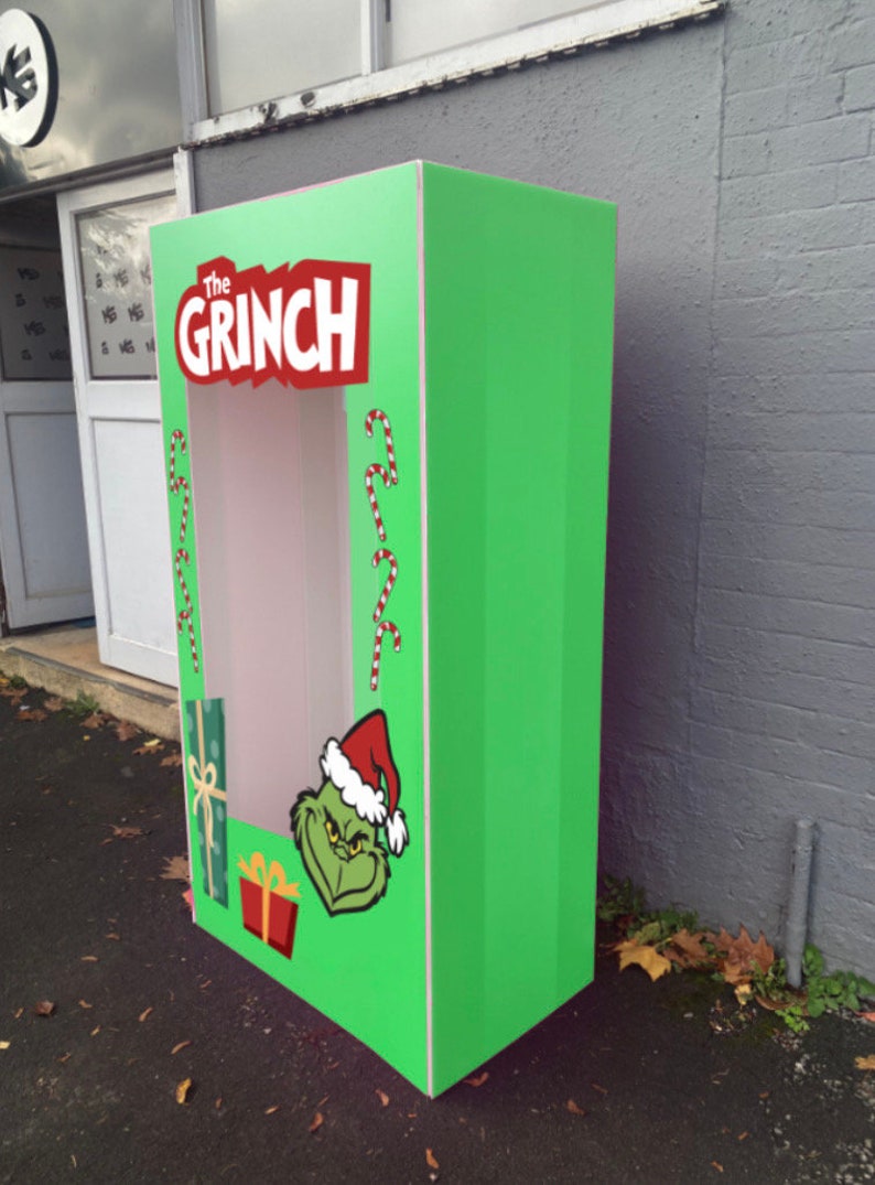 6ft High Life Size Green Grinch Box Prop Events Signage Selfie Signs ...