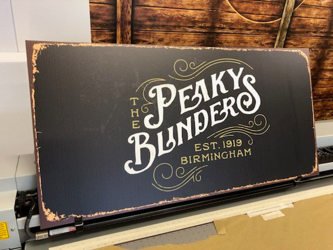 Peaky Blinders Reproduction Metal Sign 90cm X 40cm - Etsy UK
