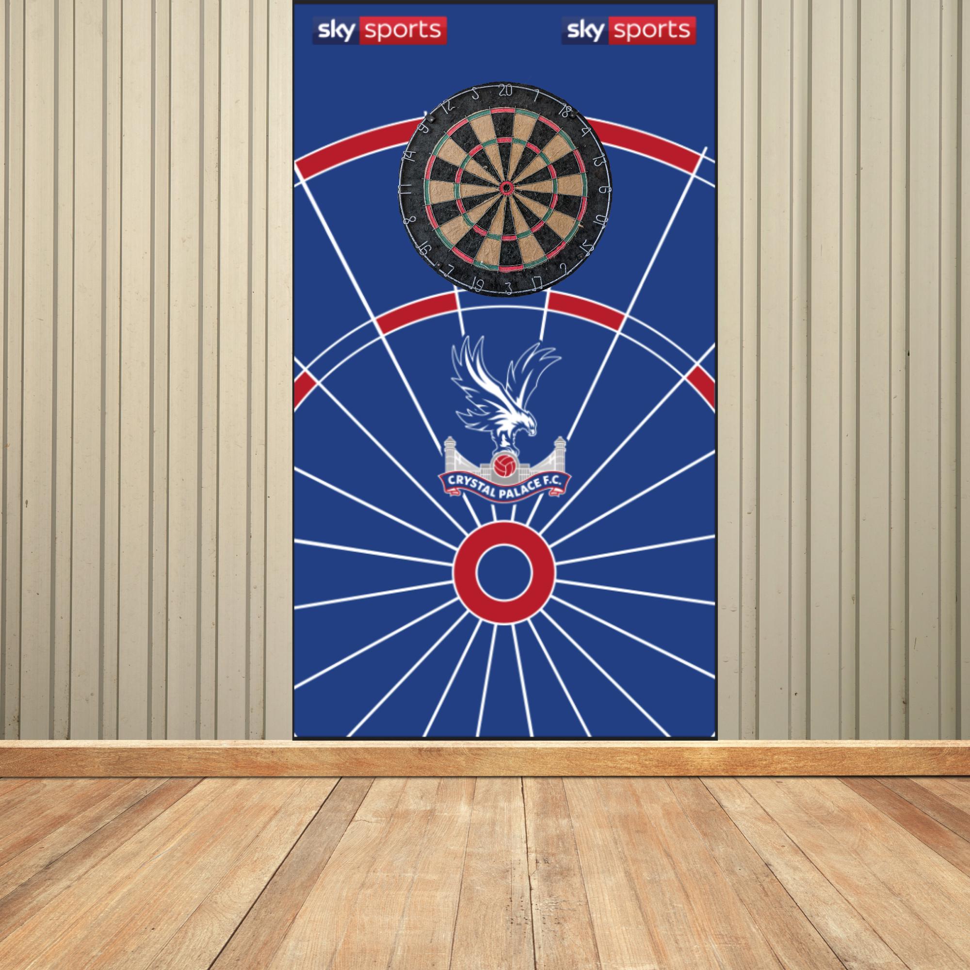 BLUE Darts Board Backing Board Protective Board 7ft H X 4ft W (5mm ...