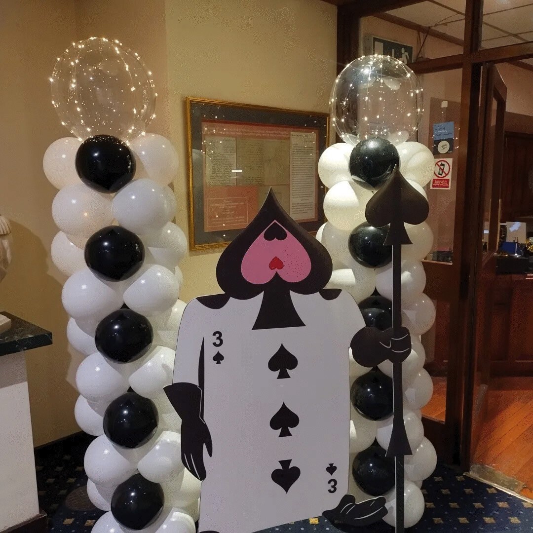 Alice in Wonderland Playing Cards Plastic Cut Out 1m High Birthday ...