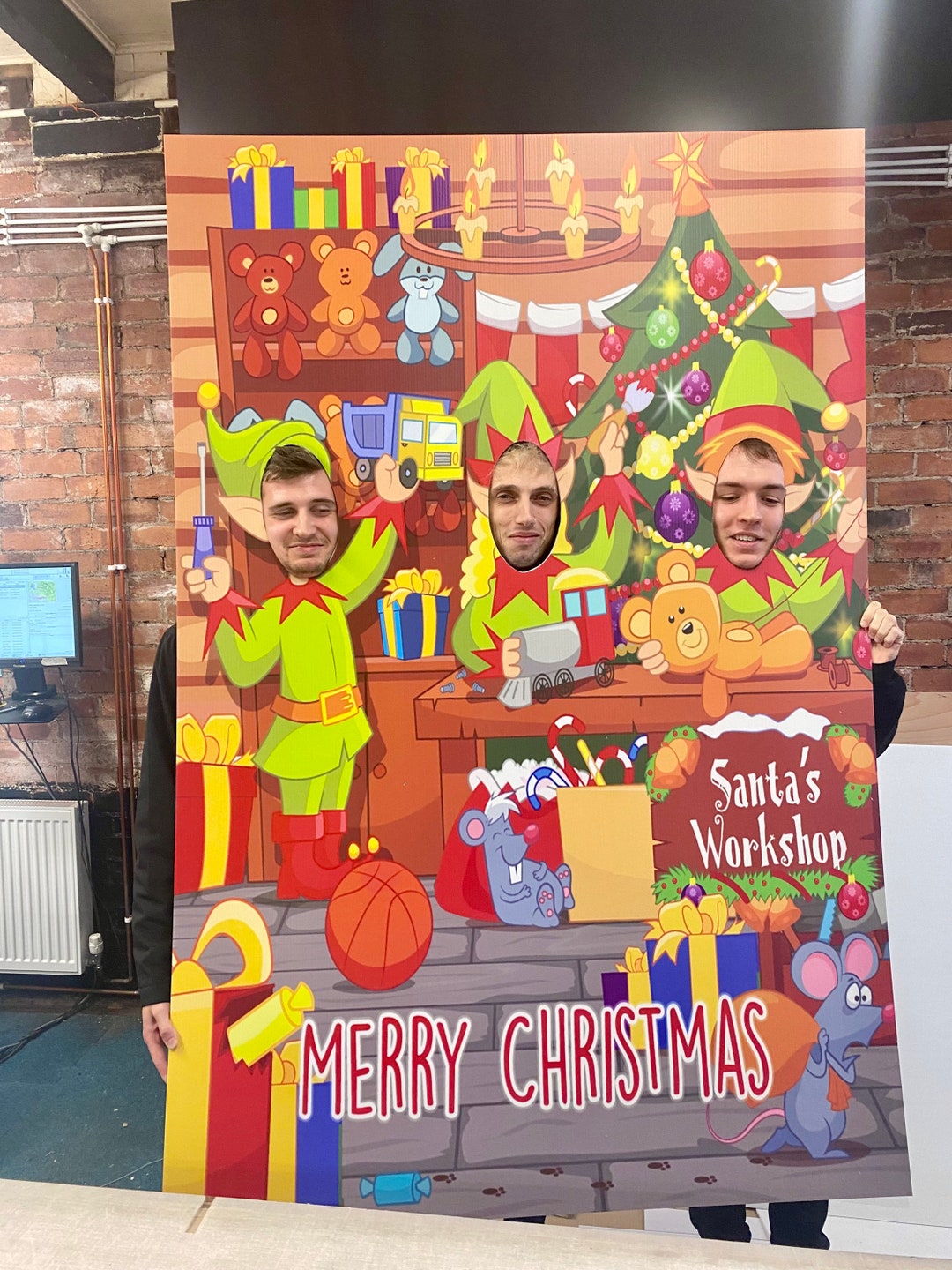 7ft High X 4ft Wide Christmas Face Cut Out Board Christmas Prop - Etsy UK