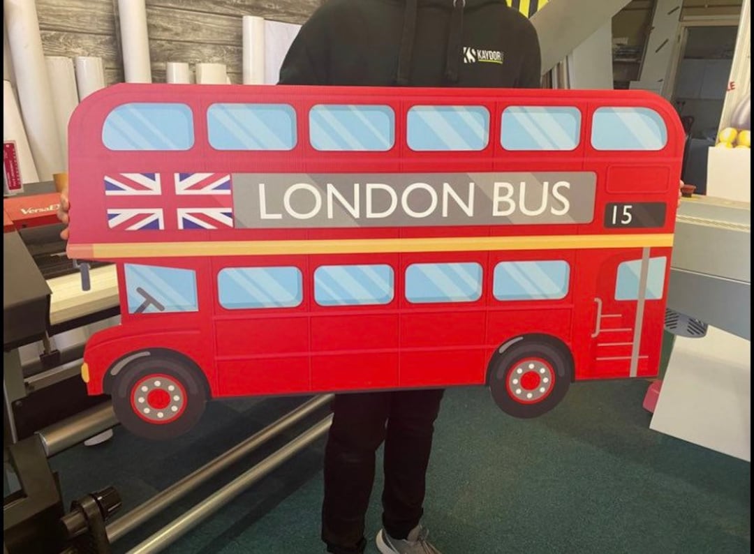 Red London Bus 1m Wide Events Prop - Etsy UK