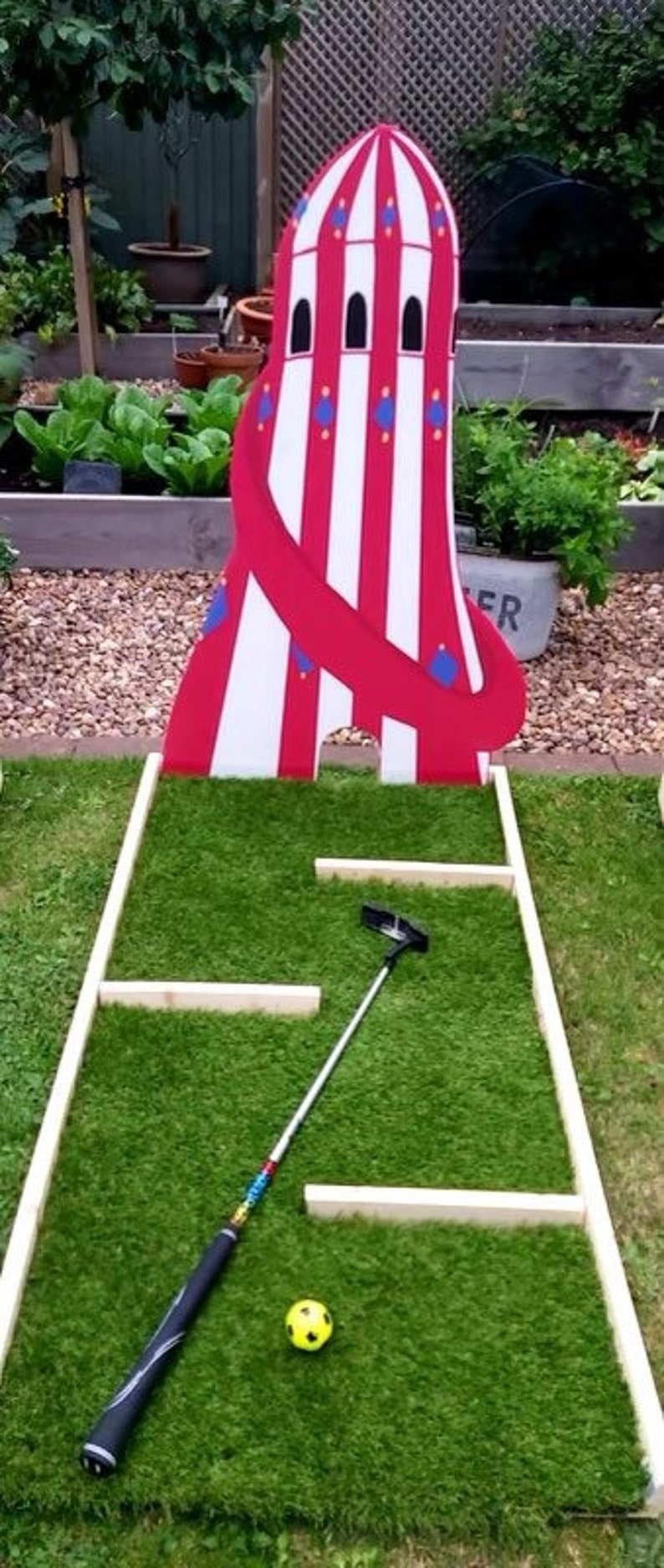 Crazy Golf Putting Back Drop Prop NEW Any Design Personalised Golf ...