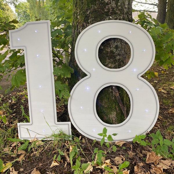 Light up Numbers - Etsy UK