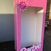 6ft High Life Size Girly GLITTER Barbie Box Signage Selfie Signs Barbie ...
