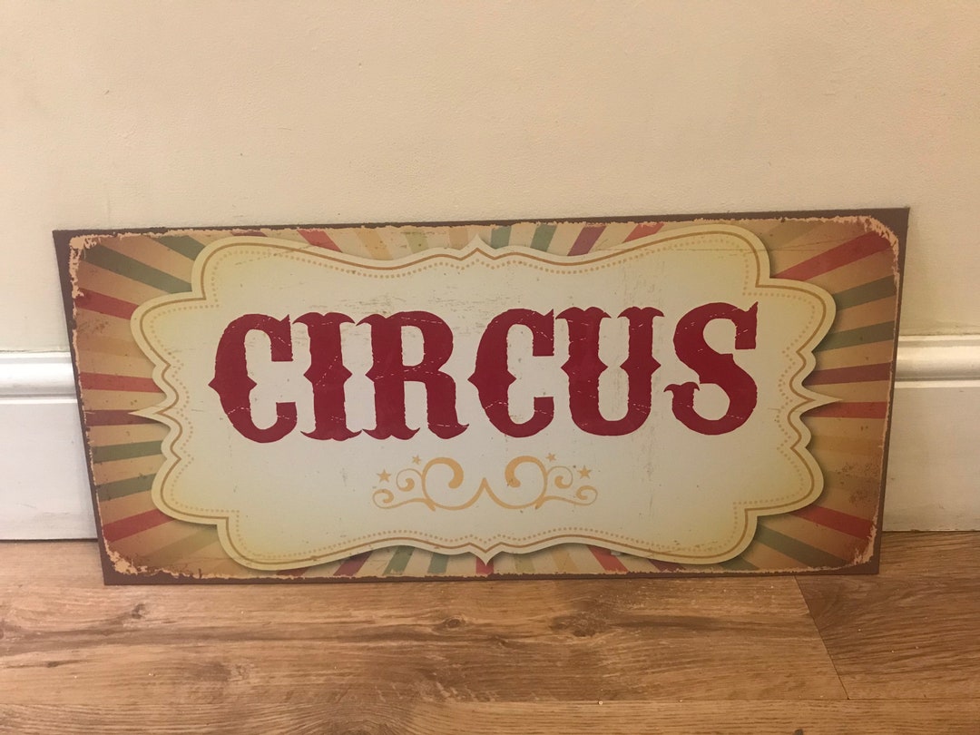 Circus Signs Metal 70cm X 30cm High Freak Show Vintage Signs - Etsy