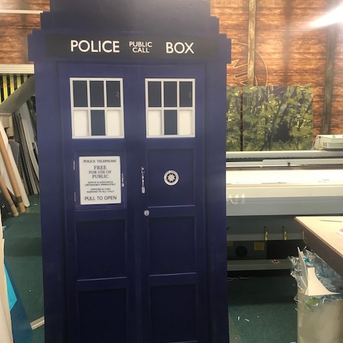 8ft High Dr Who Tardis Plastic Cut Out Giant Tardis - Etsy UK