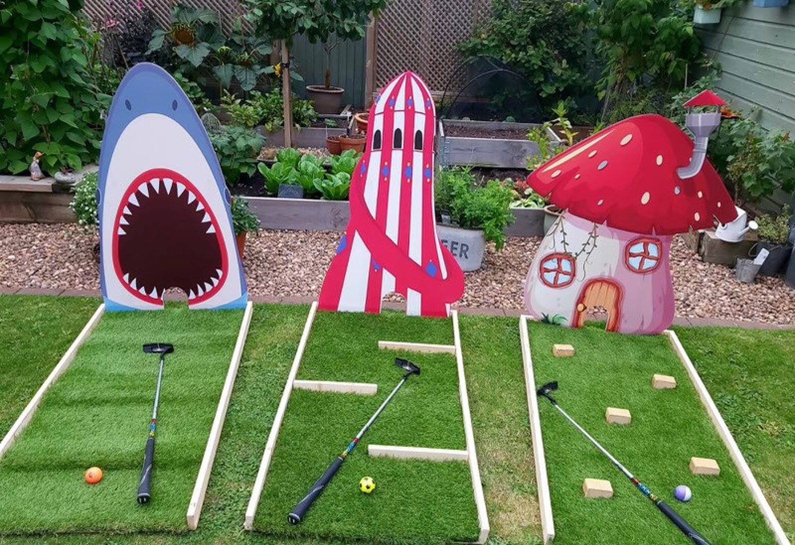 Crazy Golf Putting Back Drop Prop NEW Any Design Personalised Golf ...