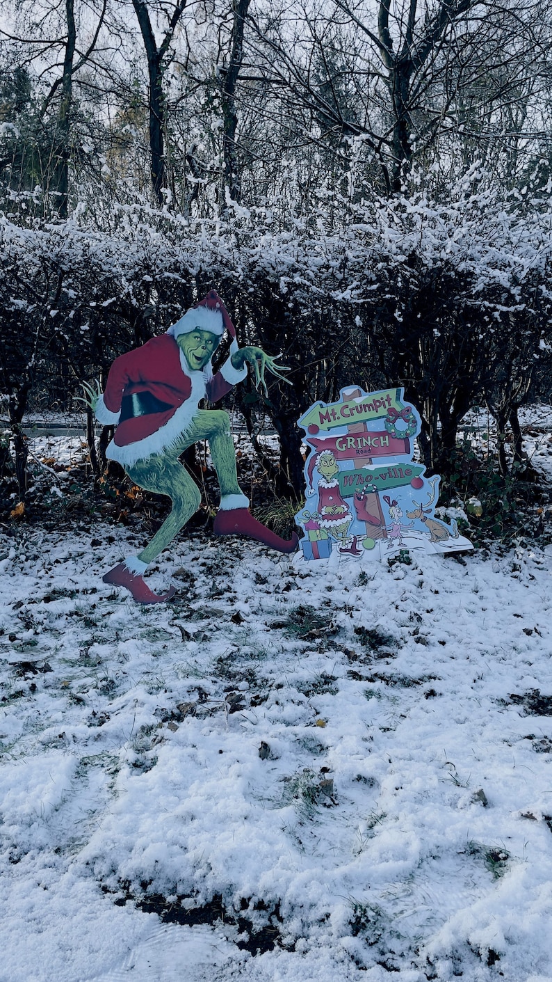 Giant Grinch Christmas 5ft High Plastic Cut Jim Carrey - Etsy