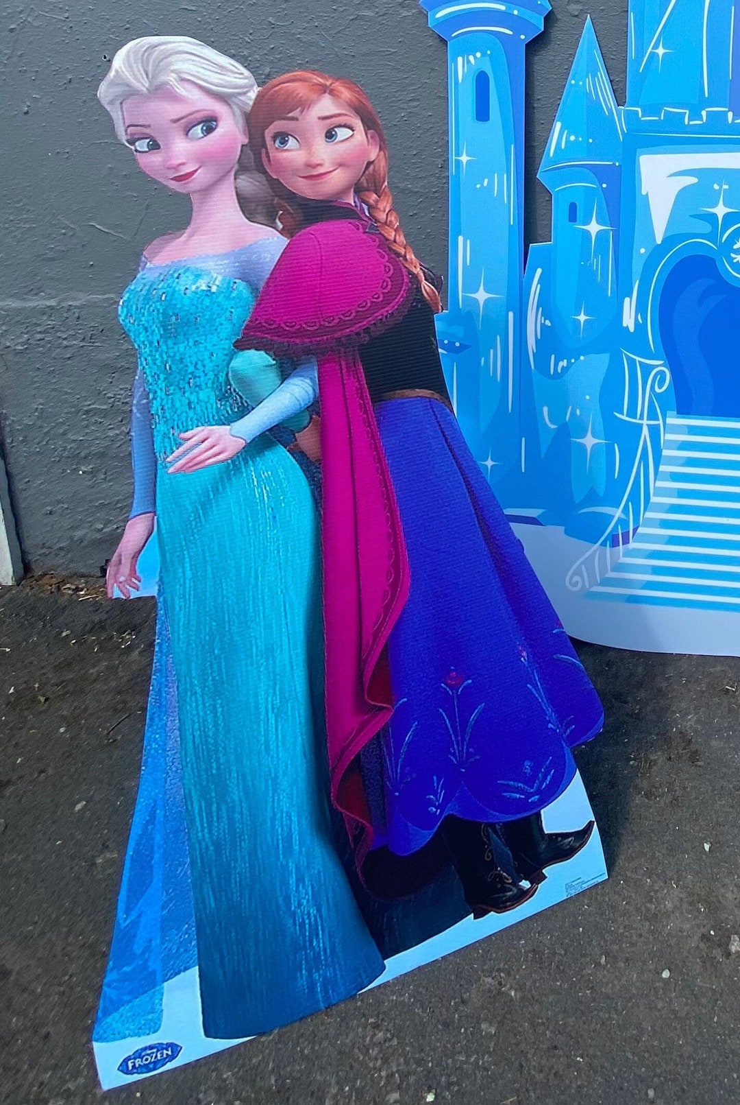Frozen Anna and Elsa Cut Out Prop Events Birthday Board - Etsy UK