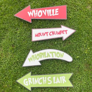 Grinch Sign 40cm Wide Selfie Prop Suitable for Outdoor Use Christmas ...