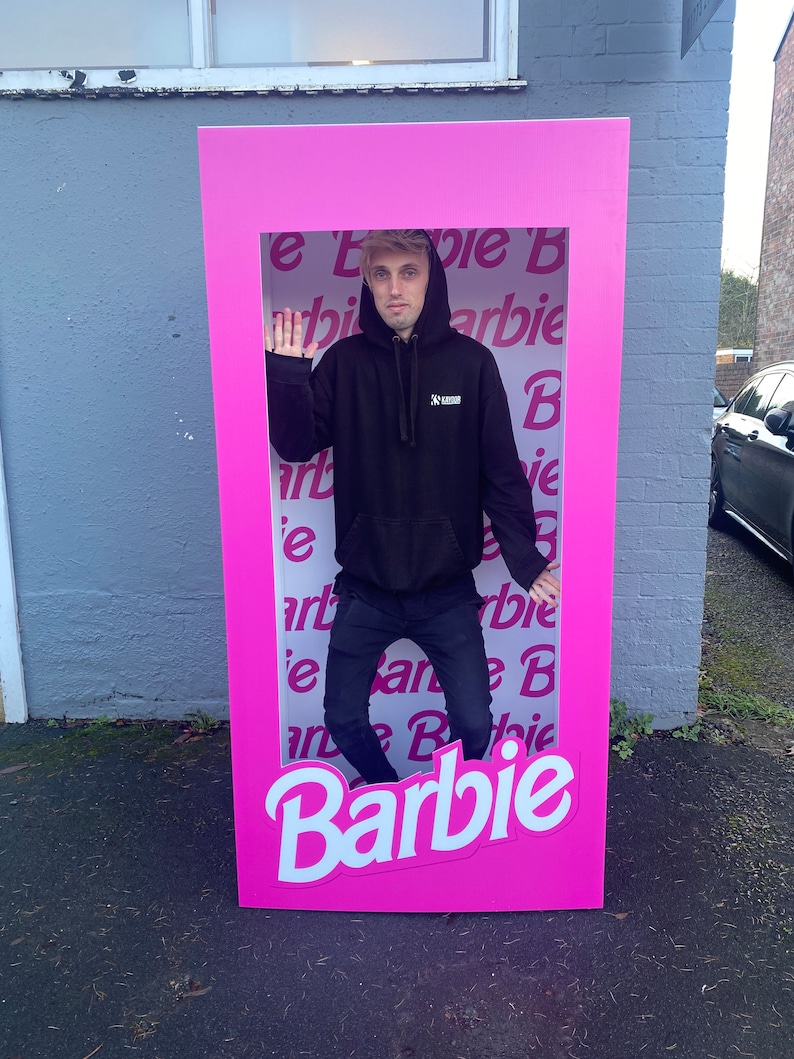 6ft High Life Size Barbie Box Prop Events Signage Selfie Signs Barbie ...